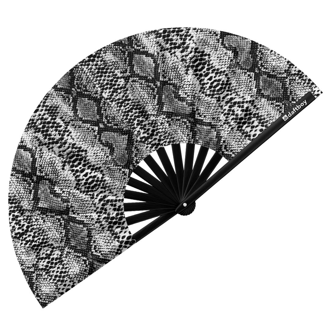 Who Doesn't Love A Python Snake Print Folding Fan? 🐍 – Daftboy